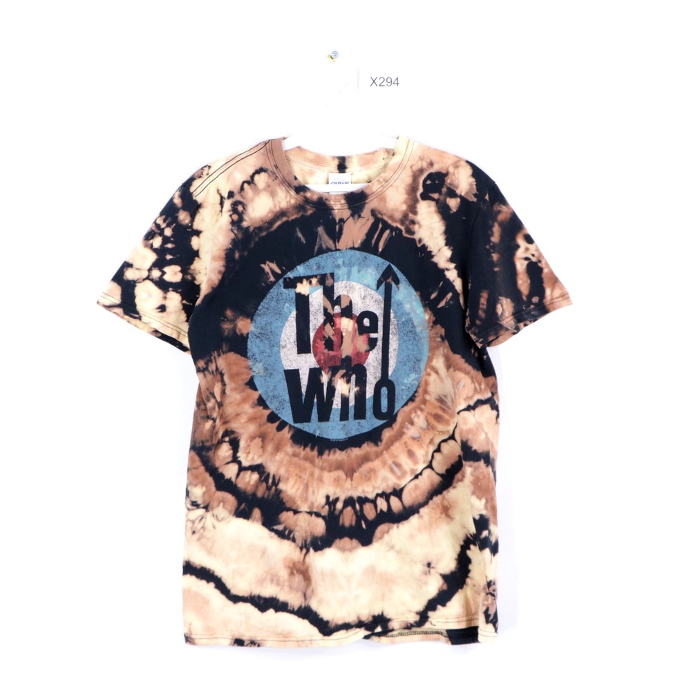 The Who Mod Bullseye Acid Wash T Shirt Mens Small - Gem